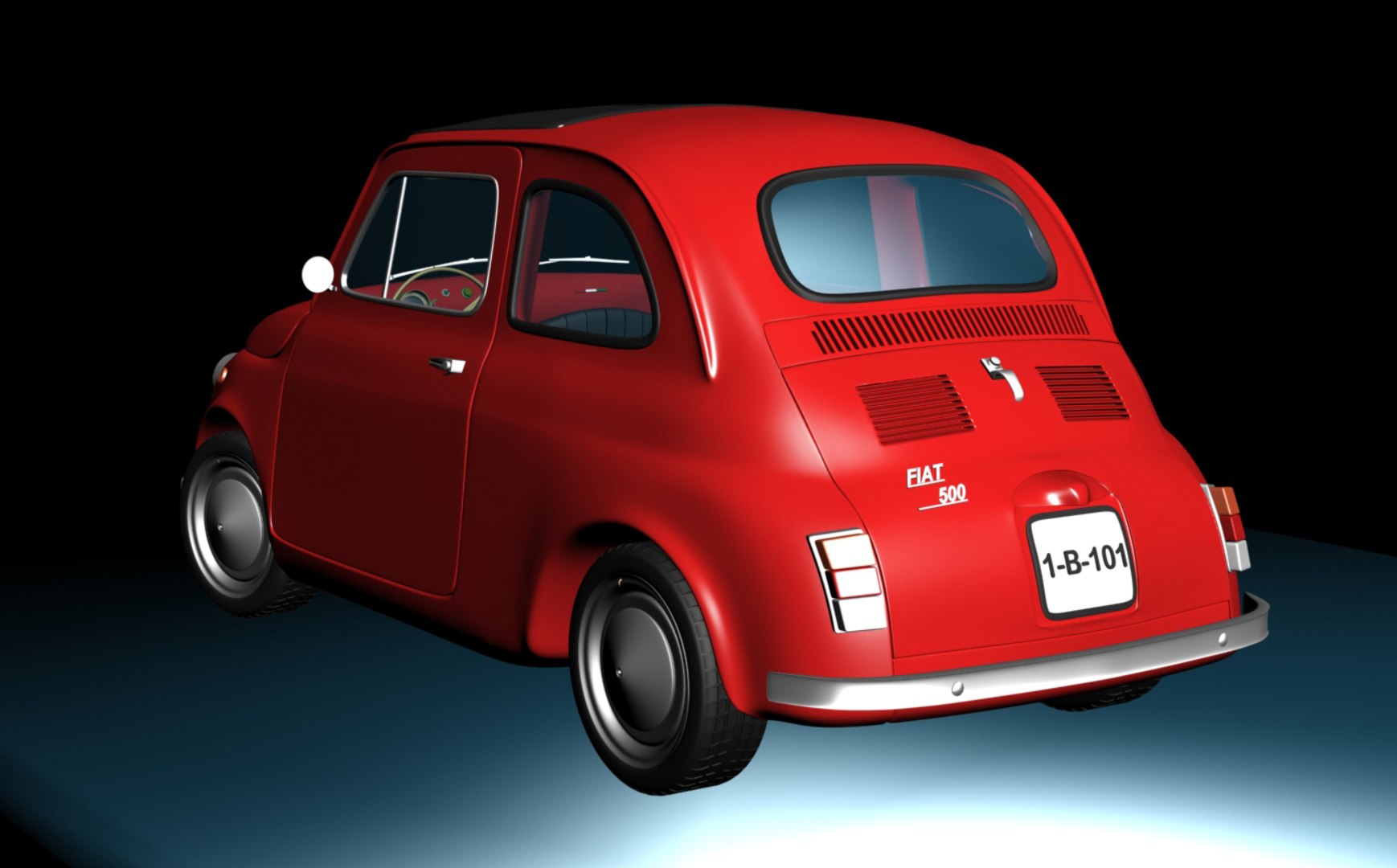 Fiat 500 Classic 3d Max