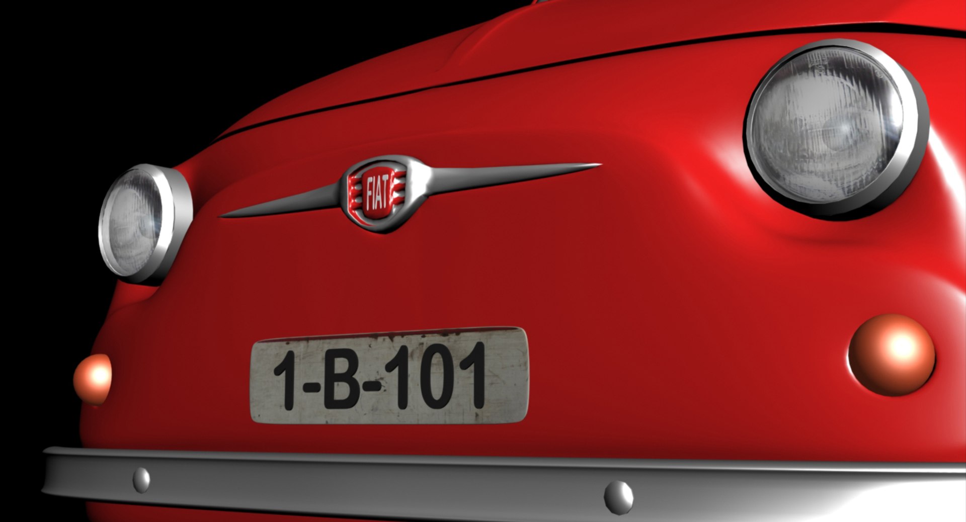 Fiat 500 Classic 3d Max