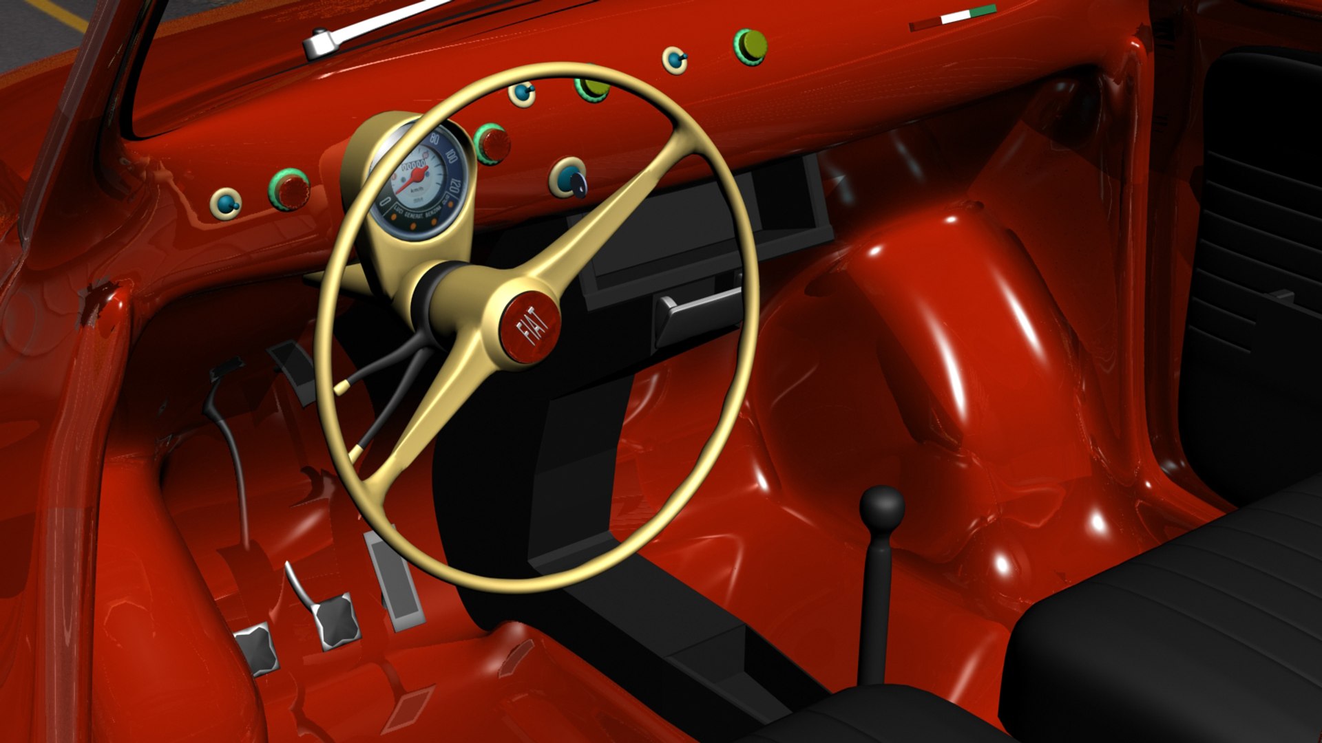 Fiat 500 Classic 3d Max