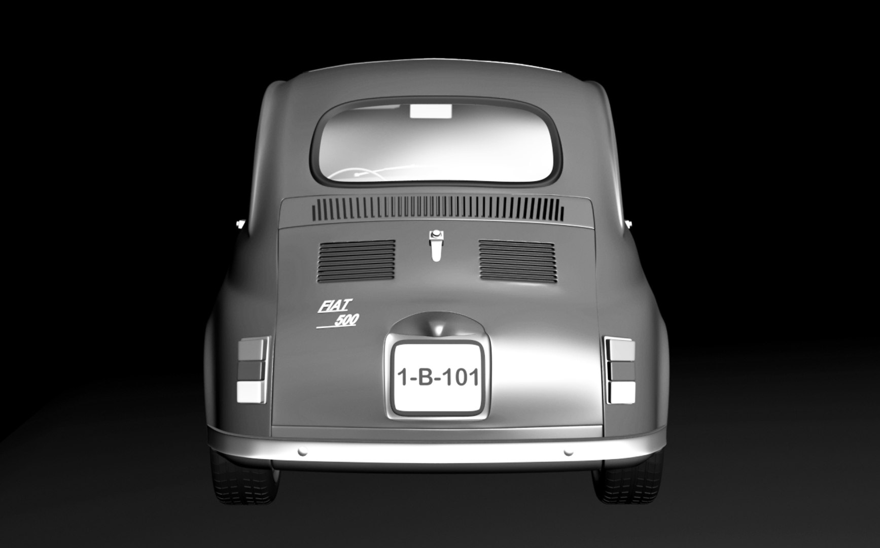 Fiat 500 Classic 3d Max