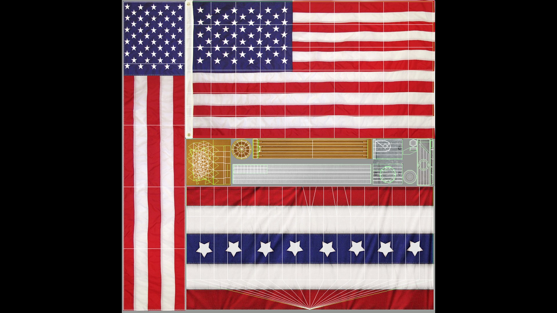 3D American Flags Pack - TurboSquid 1203733