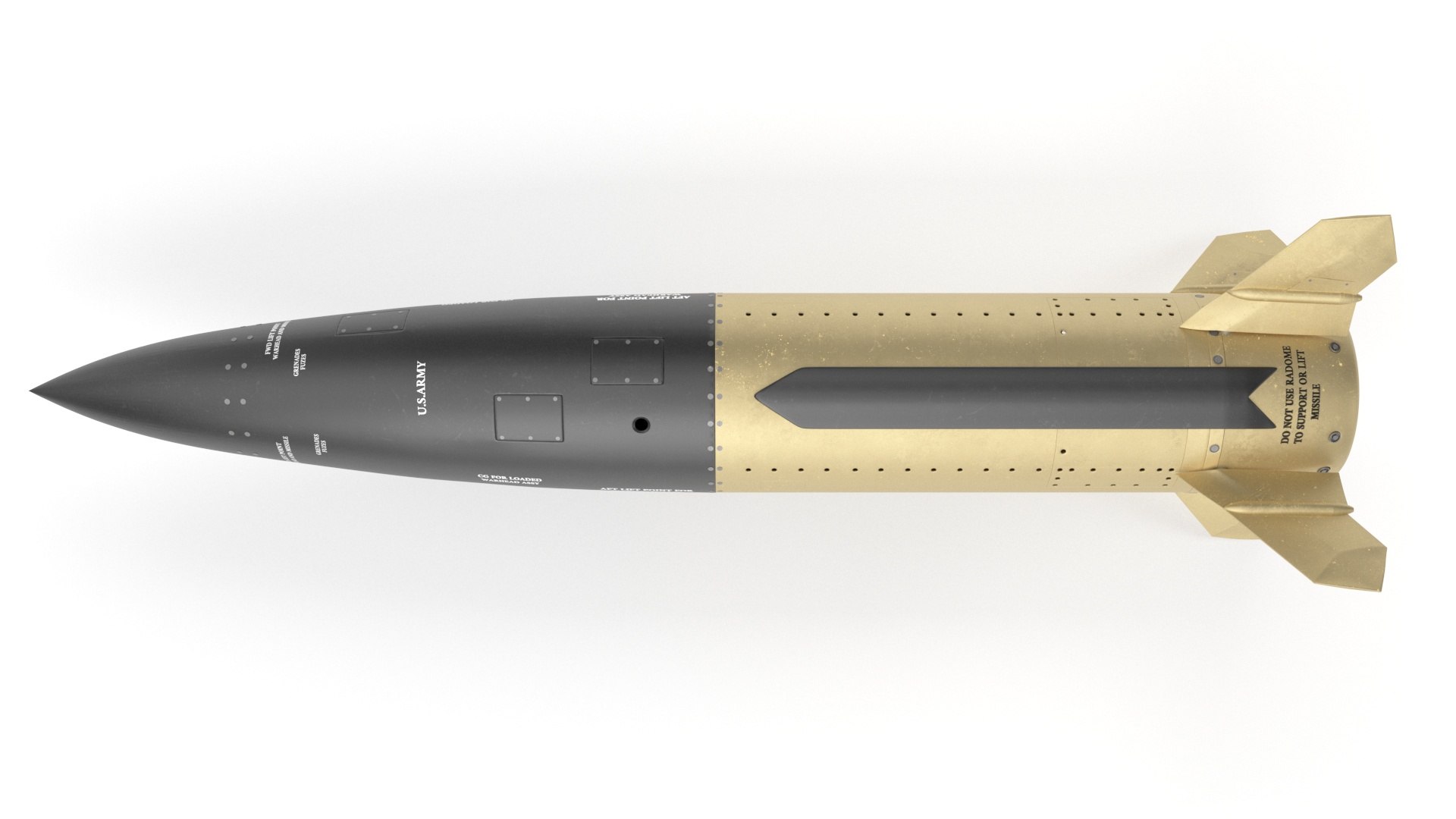 3D Lockheed Martin Mgm 140 Atacms 2 Tactical Missile - TurboSquid 2049929