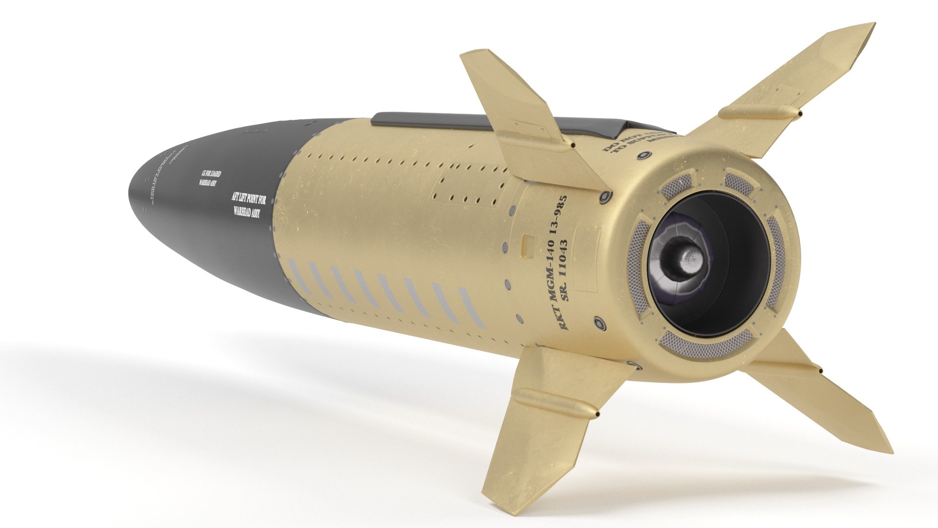 3D Lockheed Martin Mgm 140 Atacms 2 Tactical Missile - TurboSquid 2049929