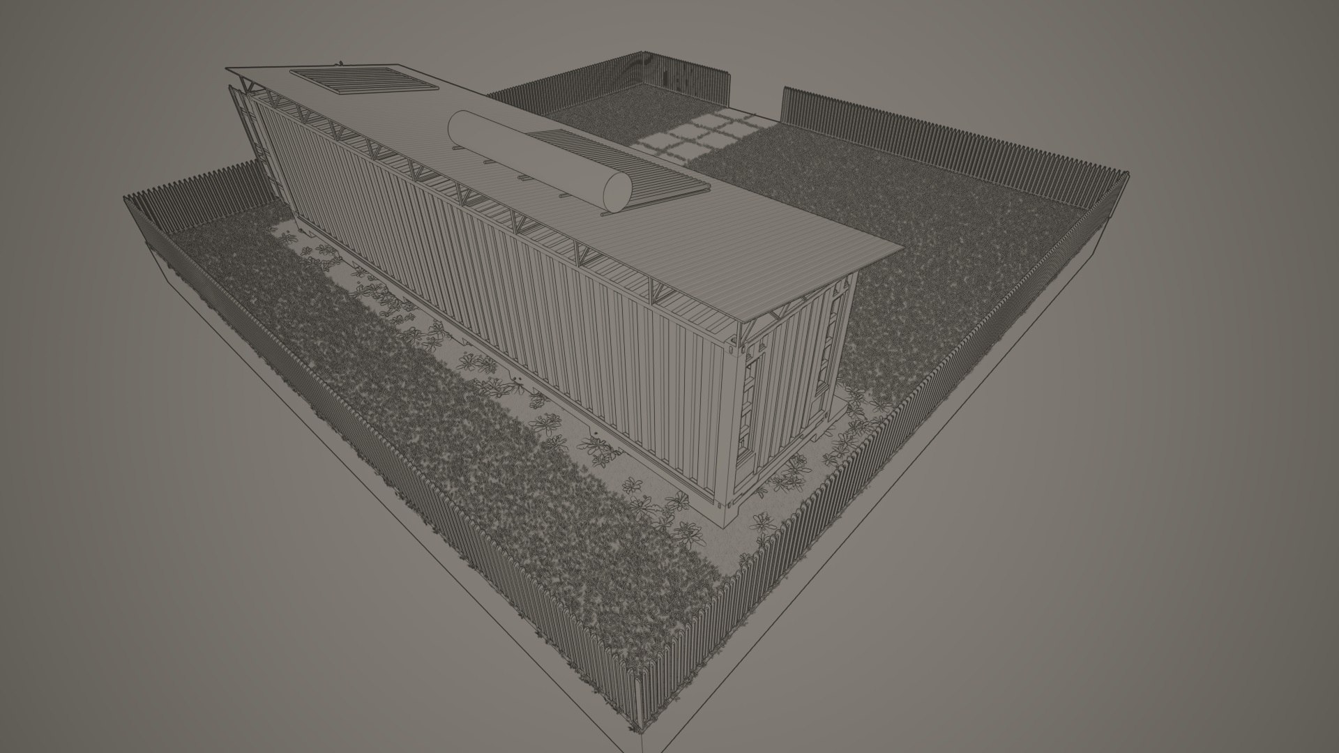 3D Container House 1 Bedroom Interior And Exterior Model - TurboSquid ...