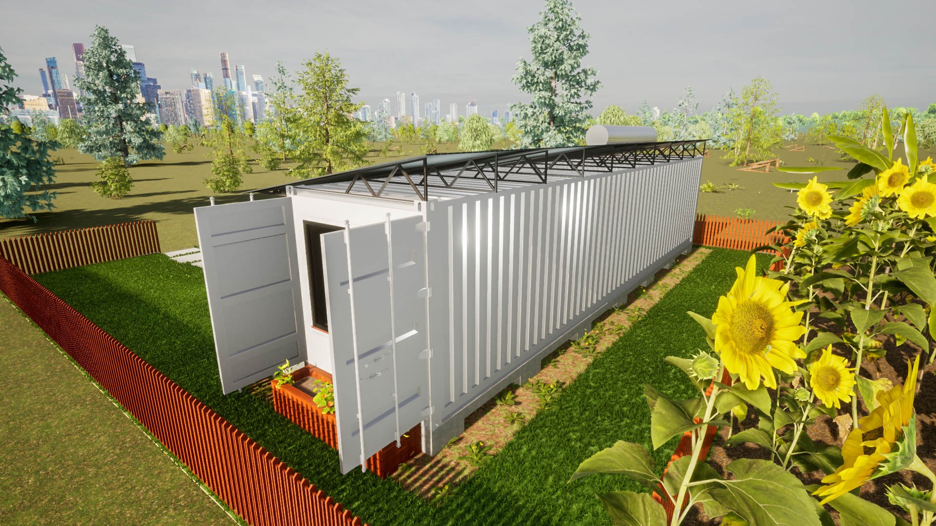 3D Container House 1 Bedroom Interior And Exterior Model - TurboSquid ...