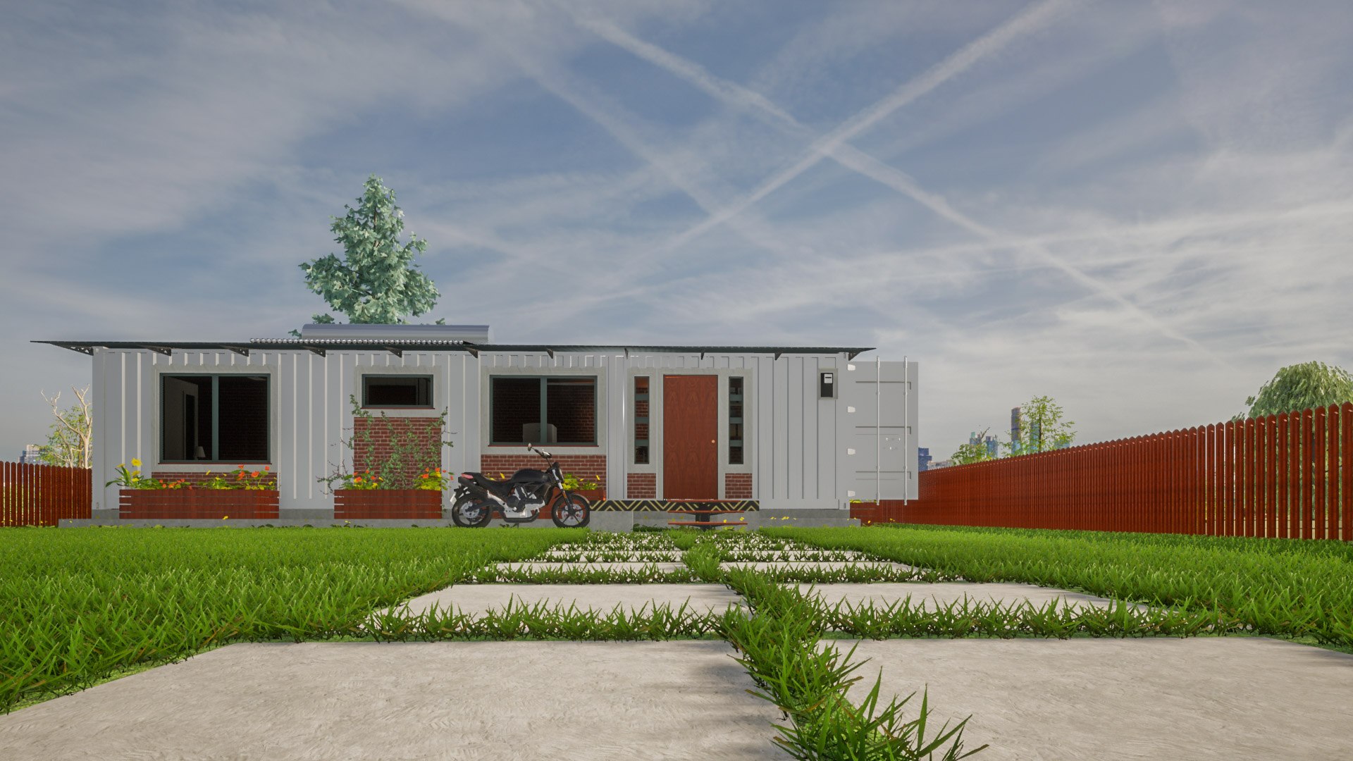 3D Container House 1 Bedroom Interior And Exterior Model - TurboSquid ...