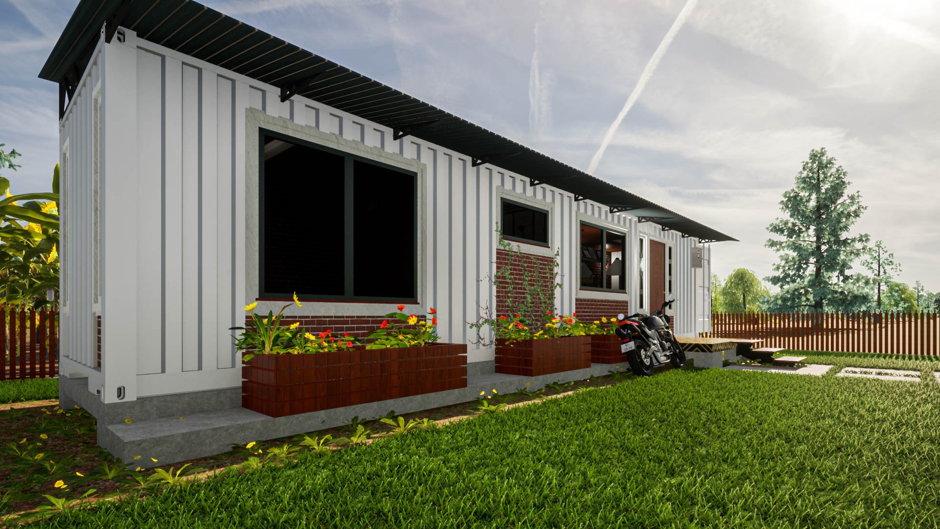 3D Container House 1 Bedroom Interior And Exterior Model - TurboSquid ...