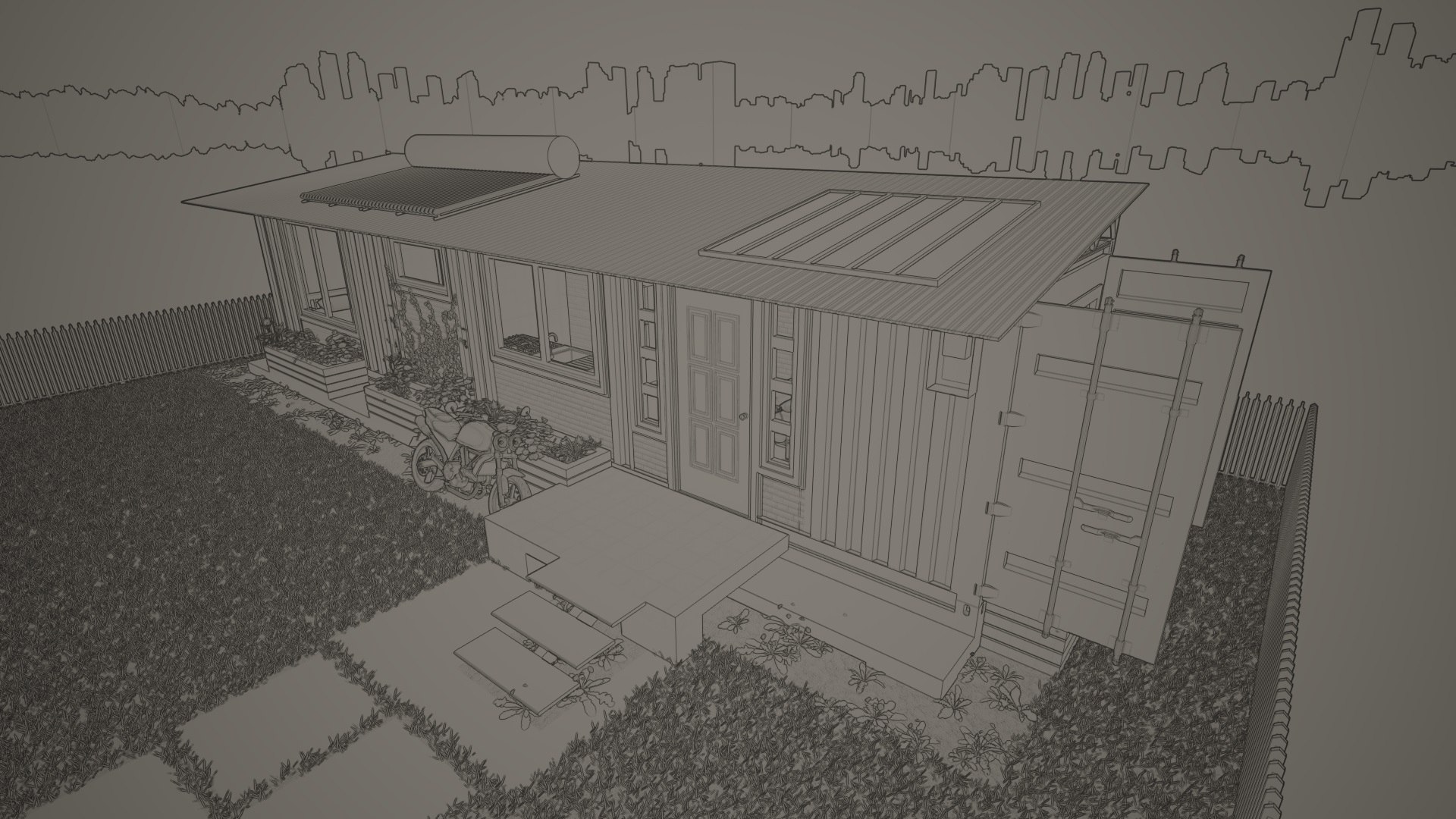 3D Container House 1 Bedroom Interior And Exterior Model - TurboSquid ...