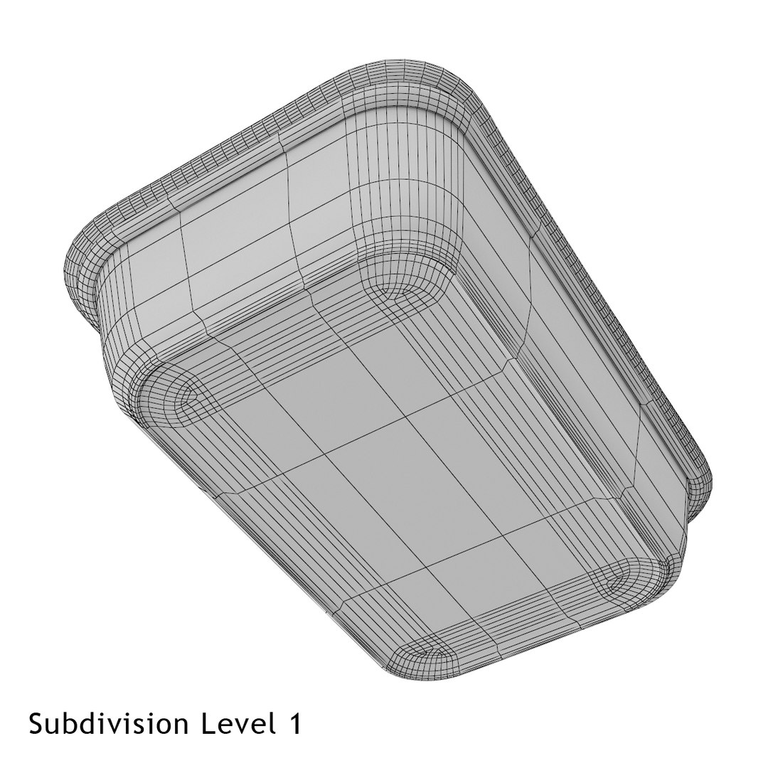 3d Model Plastic Food Container