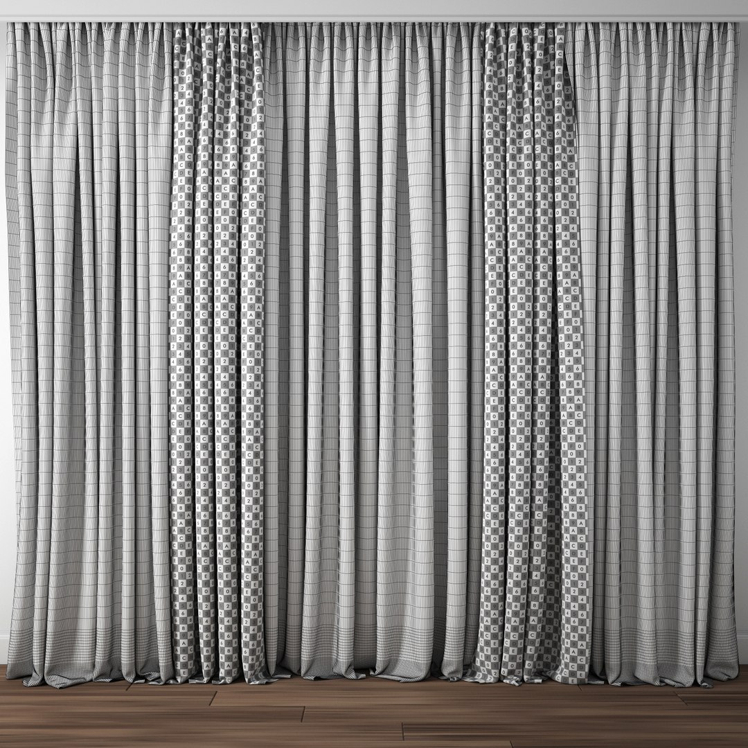 3D curtain fabric drape - TurboSquid 1343699