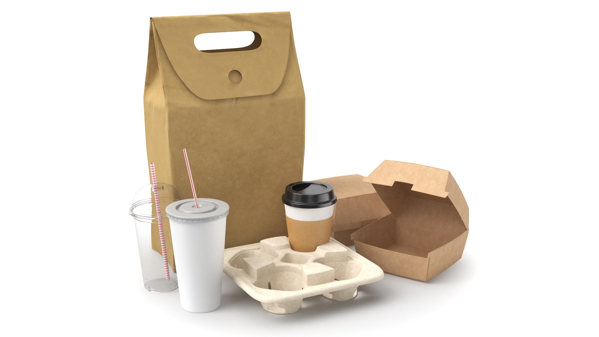 3D model Large Food Packaging Collection - TurboSquid 1755934