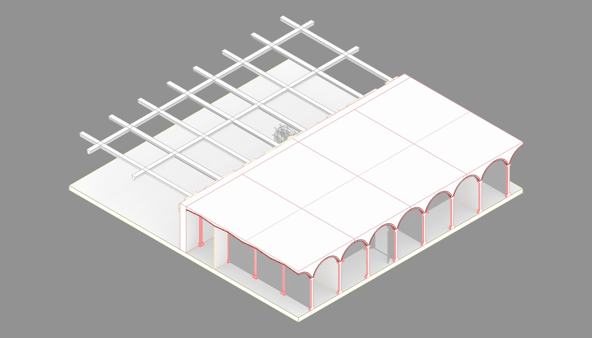 Colonial vault 3D model - TurboSquid 1528017
