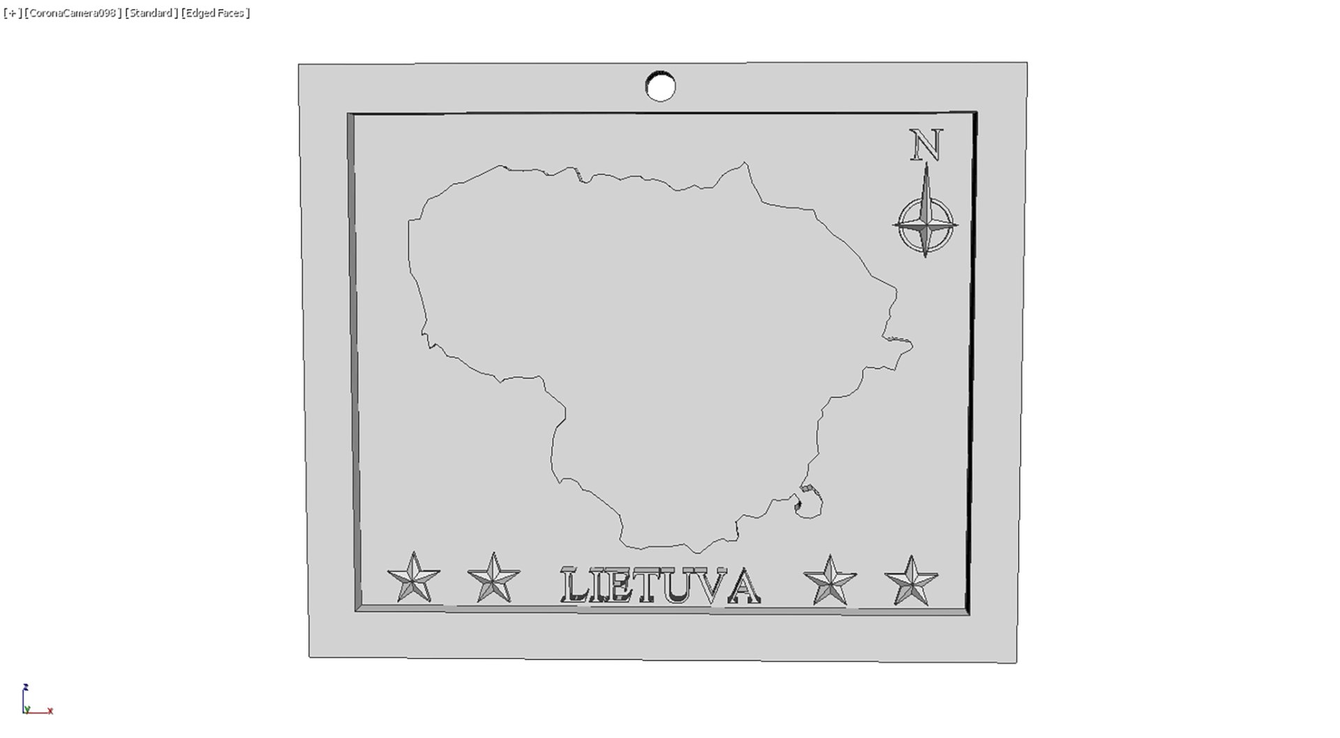 3D Lithuania-Lietuva Map Print Model - TurboSquid 1726991