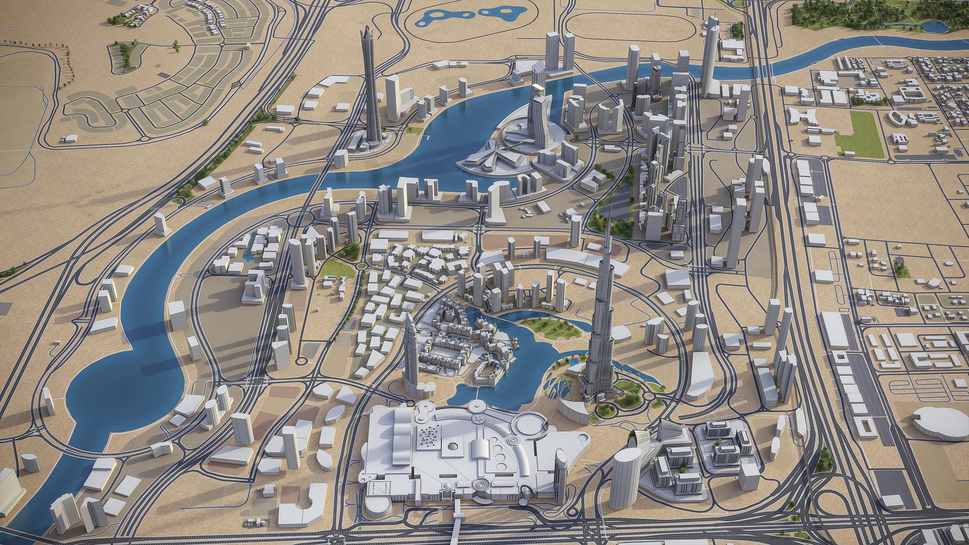 3D Model Dubai Uae - TurboSquid 1334293