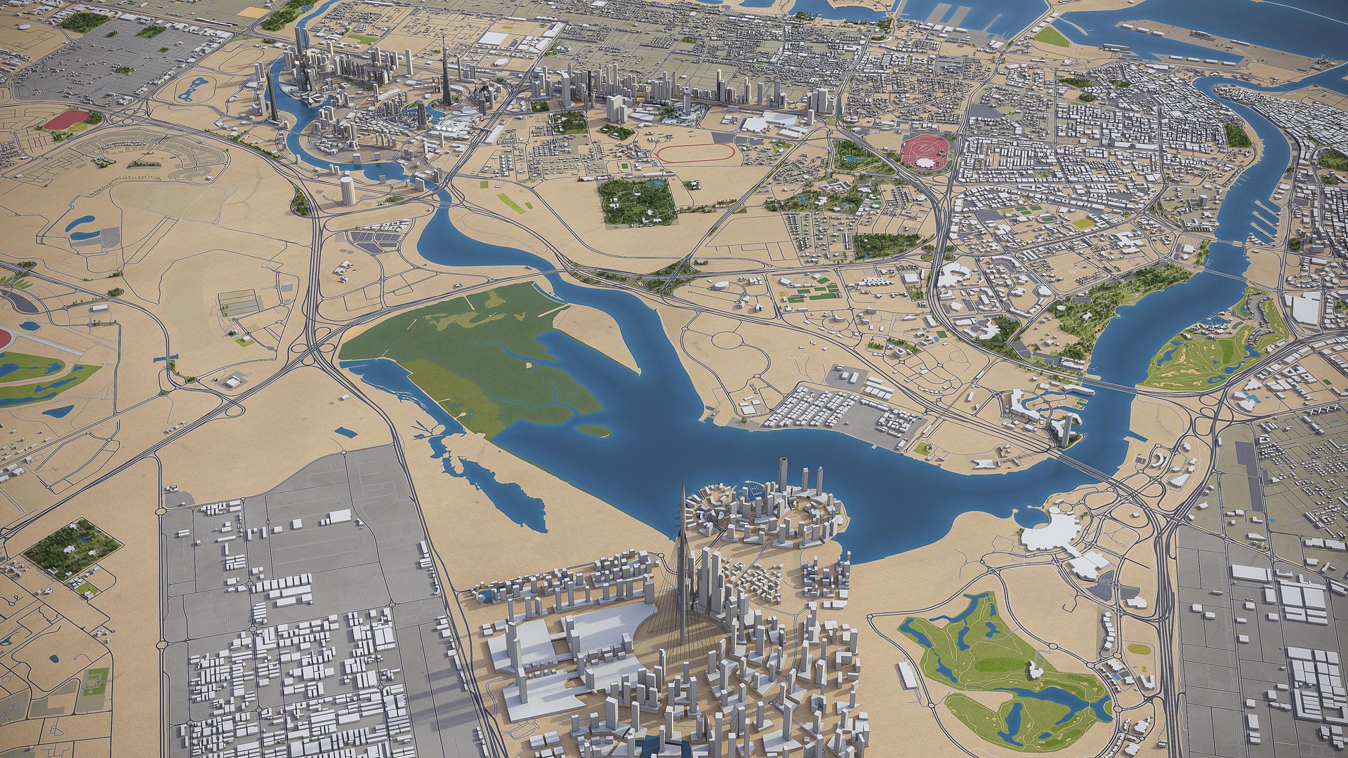 3D Model Dubai Uae - TurboSquid 1334293