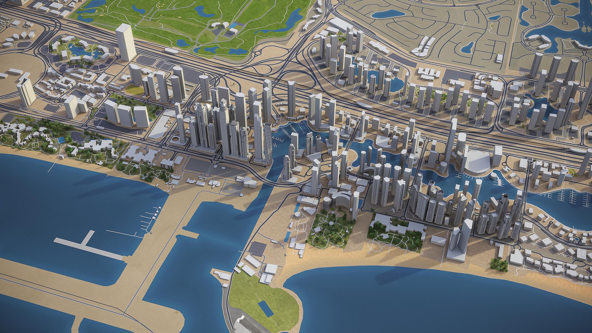 3D Model Dubai Uae - TurboSquid 1334293