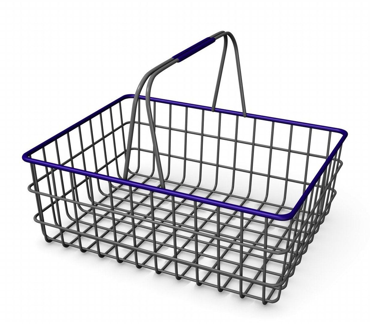 shopping basket 3d dxf