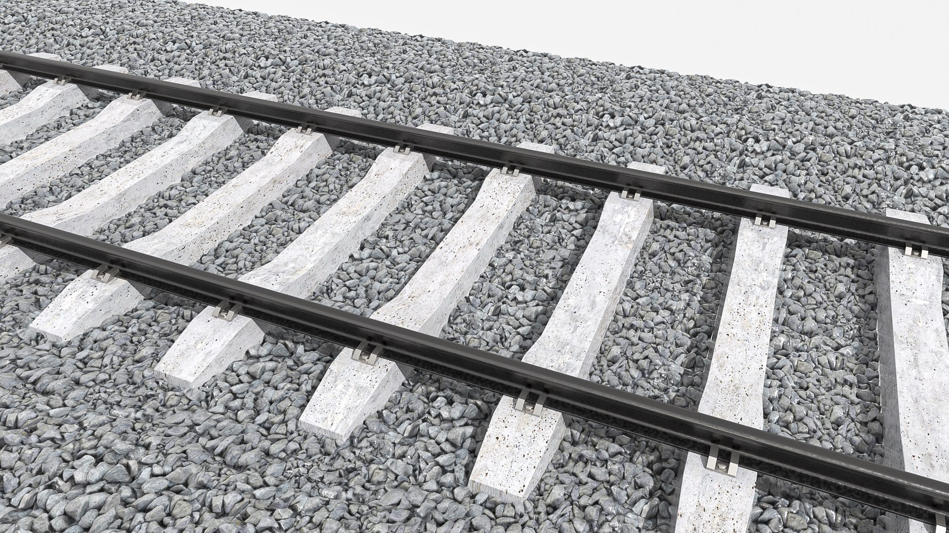 3D Railway Track - TurboSquid 1948449