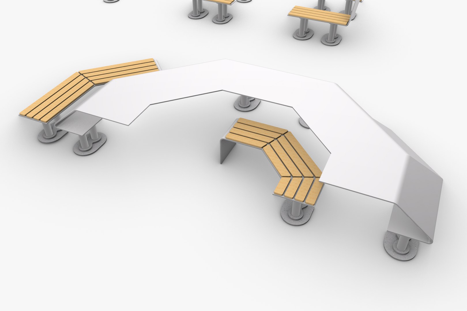 3D Model Urban Modern Furniture - TurboSquid 2058413