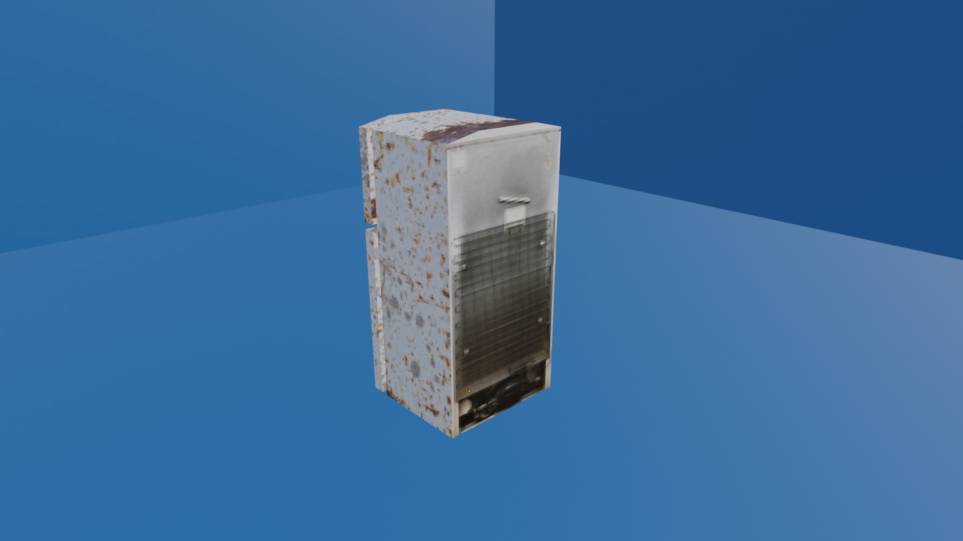 OLD AND RUSTY FRIDGE - LOW POLY - PS1 RETRO STYLE 3D Model - TurboSquid 2304337