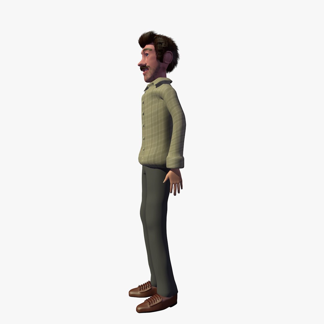 Cartoon Man Andy Rigged Character 3D Model - TurboSquid 1408414