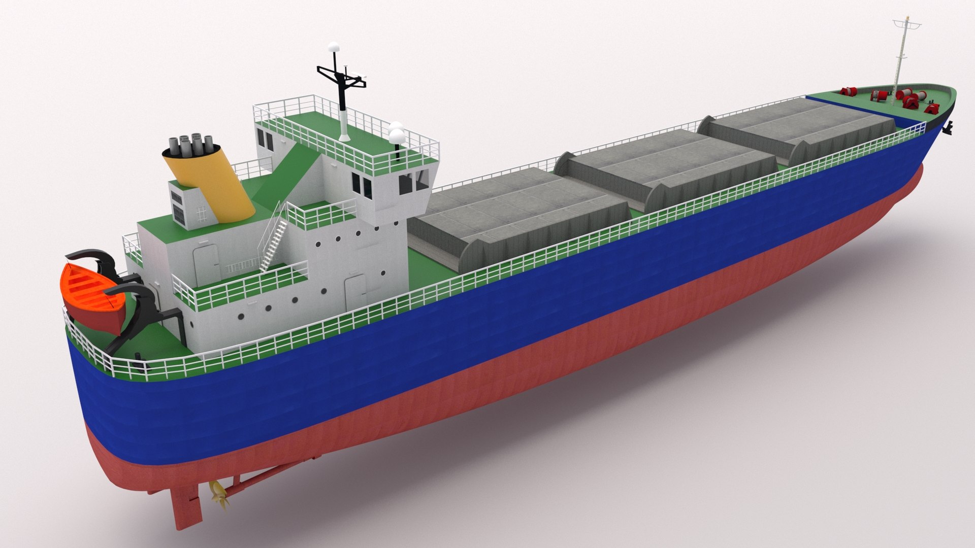 3D Cargo Ship - TurboSquid 1611396