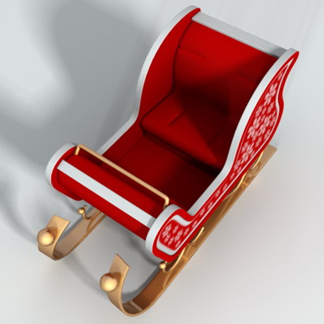 Santa Claus Sledge 3d Max