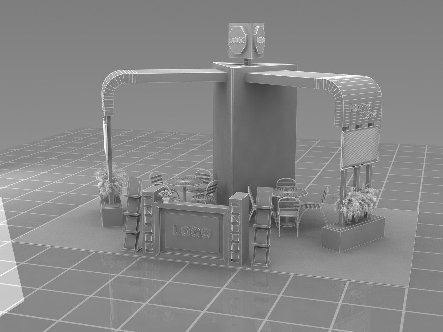 3D Modular Fair Stand Model - TurboSquid 1548959