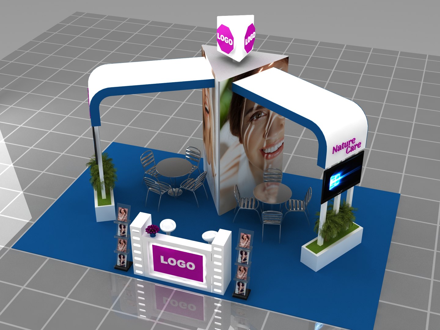 3D Modular Fair Stand Model - TurboSquid 1548959