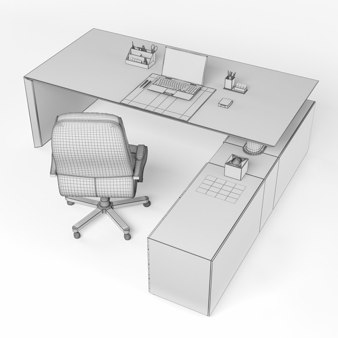 Set Office 3D Model - TurboSquid 1237738