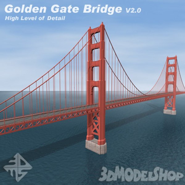 Golden Gate Bridge V2.0 Modelo 3D - TurboSquid 170165