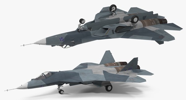 3d model sukhoi t-50 pak fa