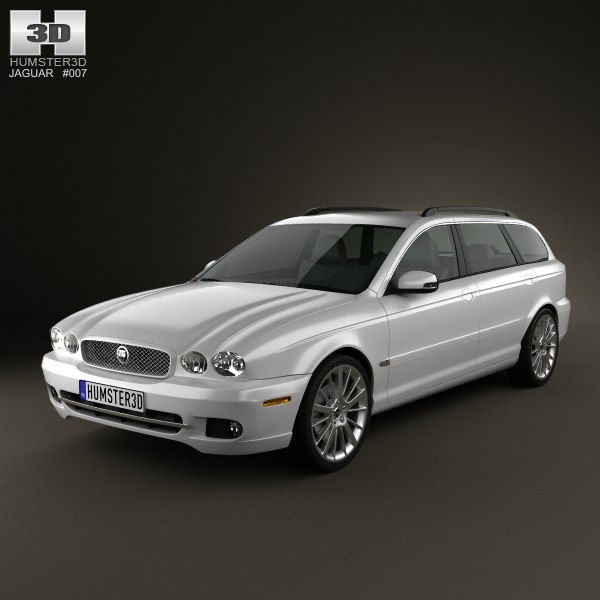 modelo 3d Jaguar X-Type Estate 2009 - TurboSquid 1143619