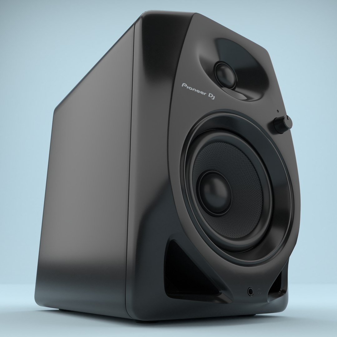 Pioneer Monitor Speakers DM-40D Black 3D Model - TurboSquid 1933379