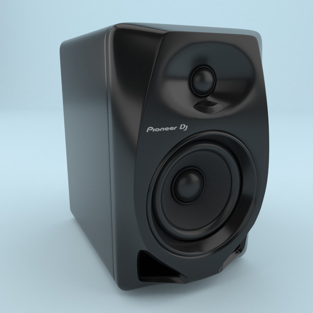 Pioneer Monitor Speakers DM-40D Black 3D Model - TurboSquid 1933379