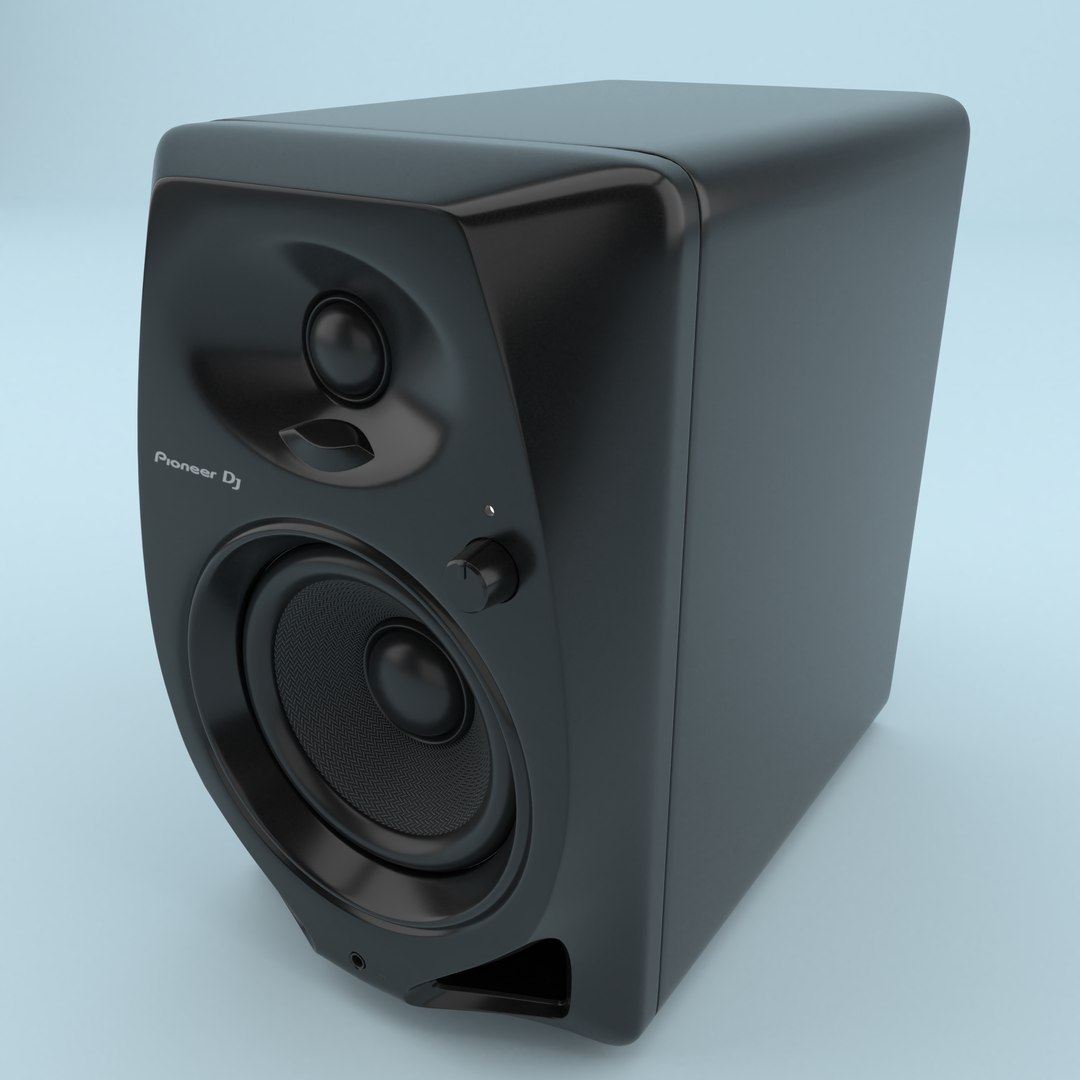 Pioneer Monitor Speakers DM-40D Black 3D Model - TurboSquid 1933379