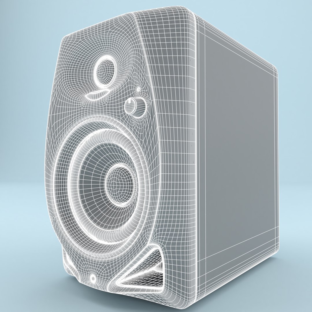 Pioneer Monitor Speakers DM-40D Black 3D Model - TurboSquid 1933379