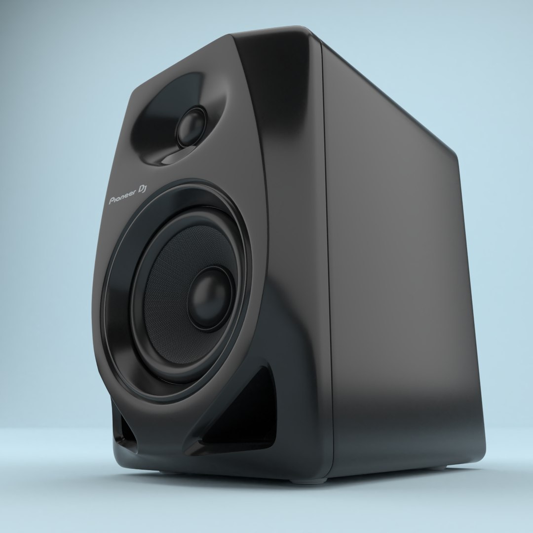 Pioneer Monitor Speakers DM-40D Black 3D Model - TurboSquid 1933379