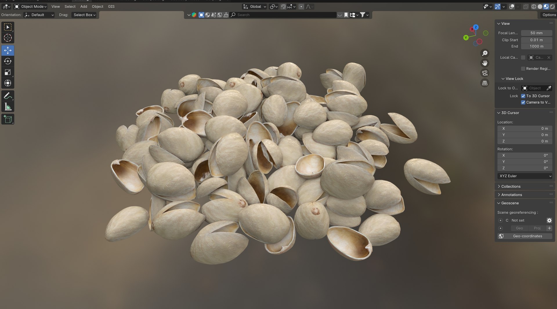 Pistachio Shell Pile 3D Model - TurboSquid 2397387