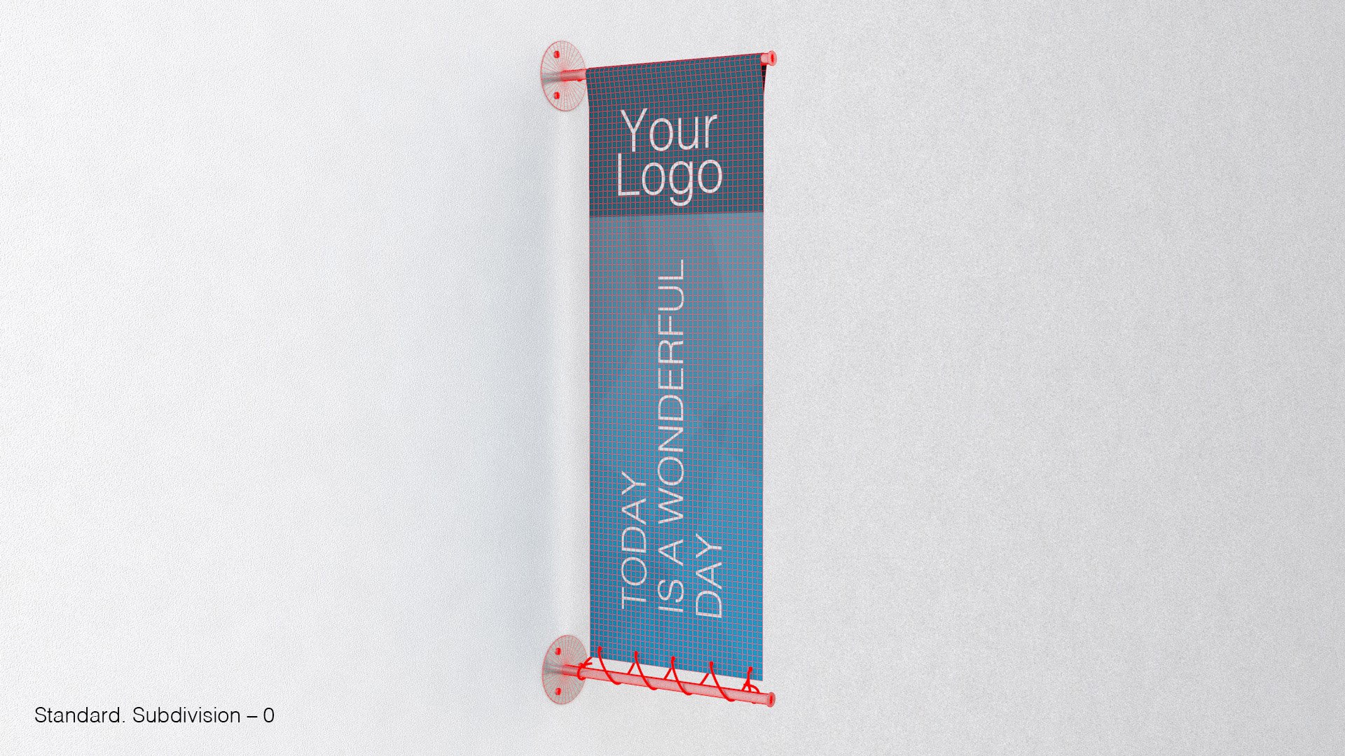 3D Advertising Flag - TurboSquid 1823828