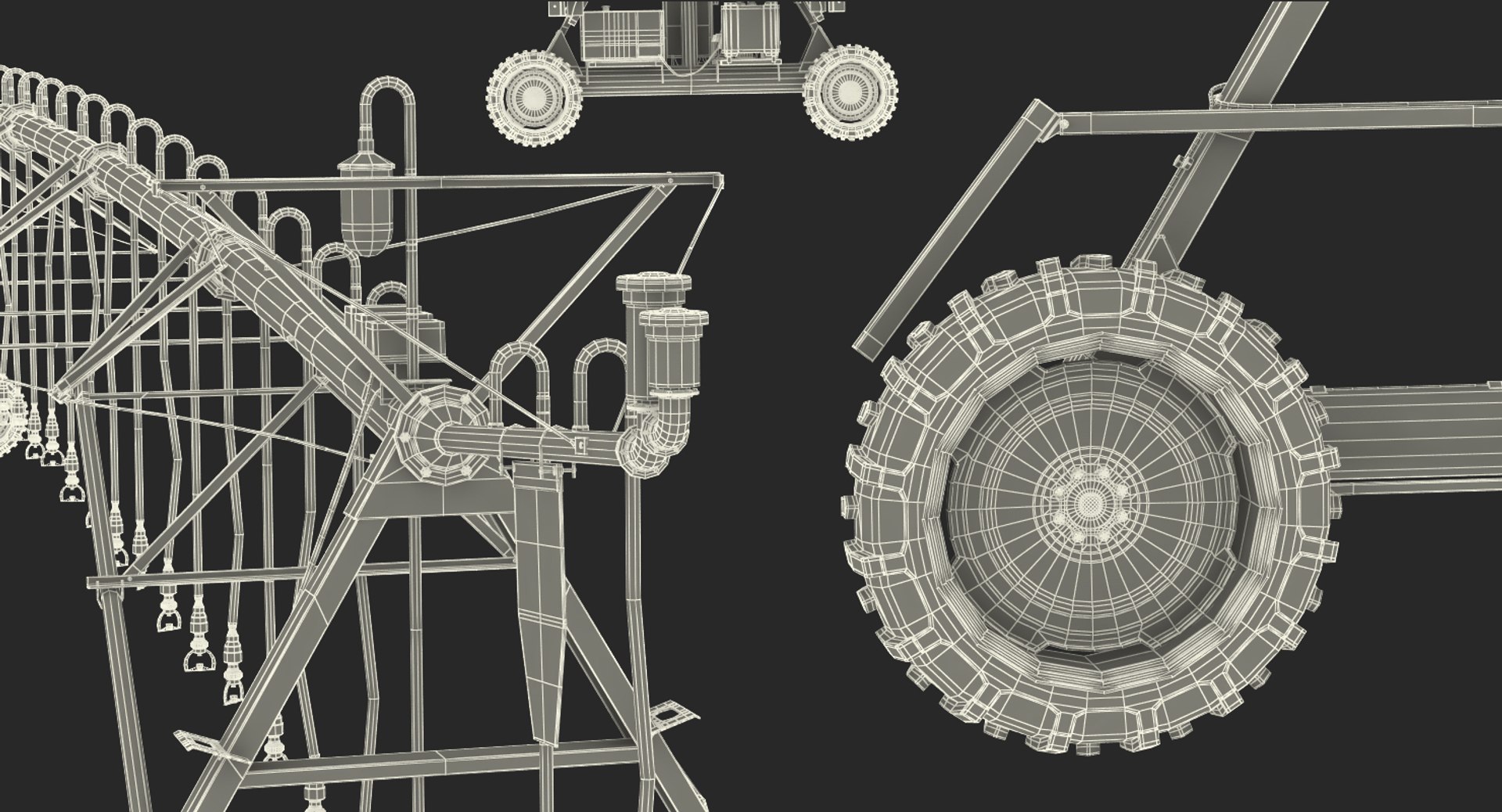 Irrigation wheel lateral 3D model - TurboSquid 1241332