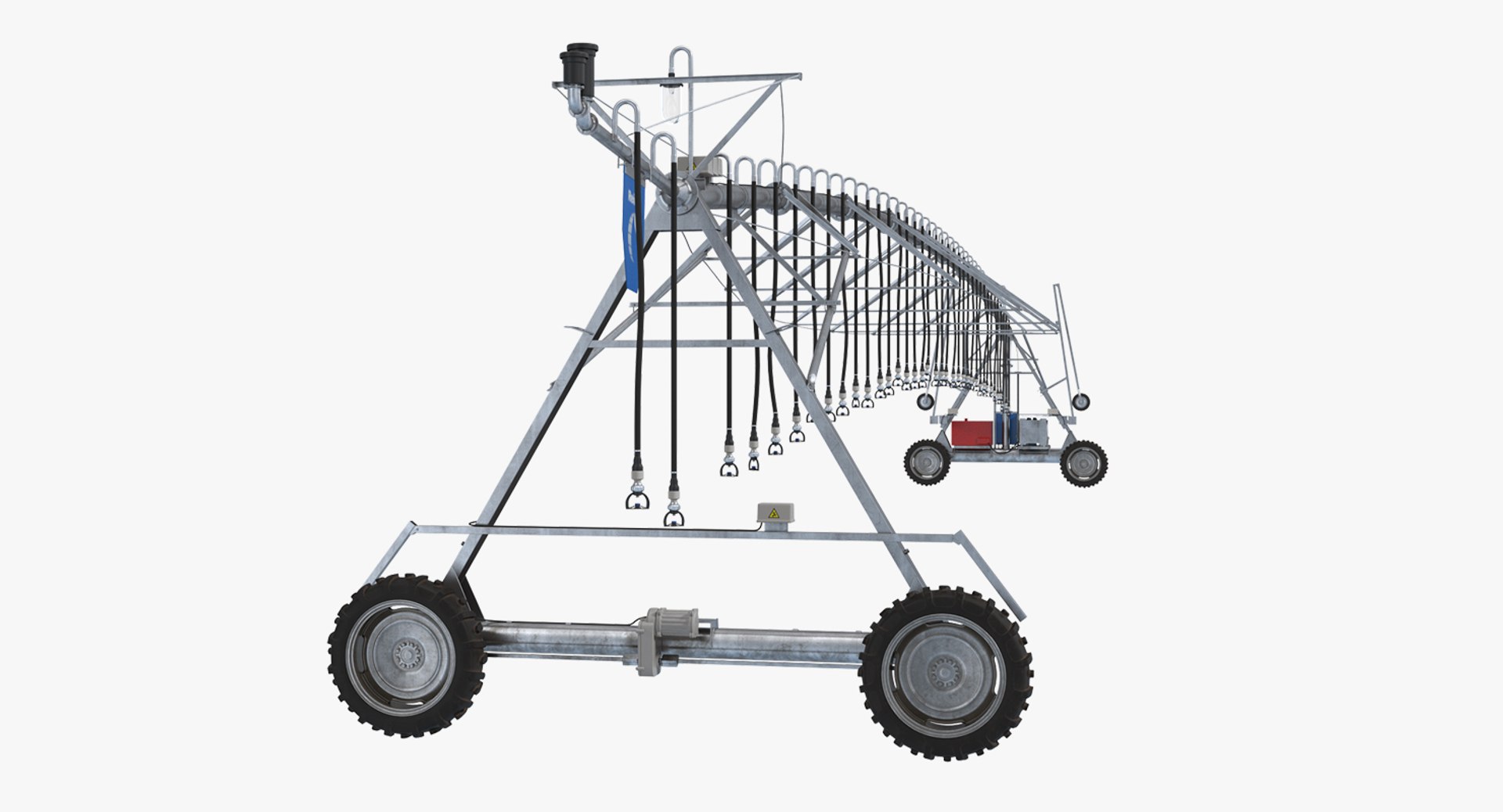 Irrigation wheel lateral 3D model - TurboSquid 1241332