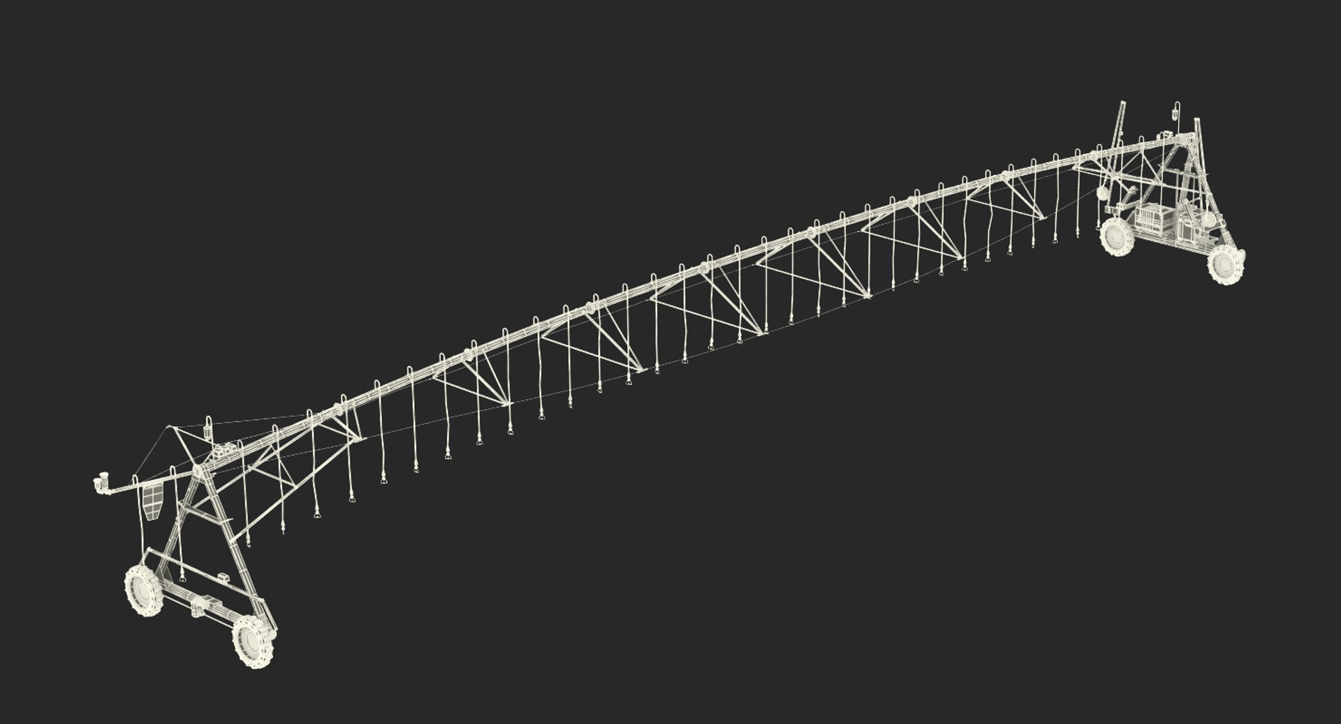 Irrigation wheel lateral 3D model - TurboSquid 1241332