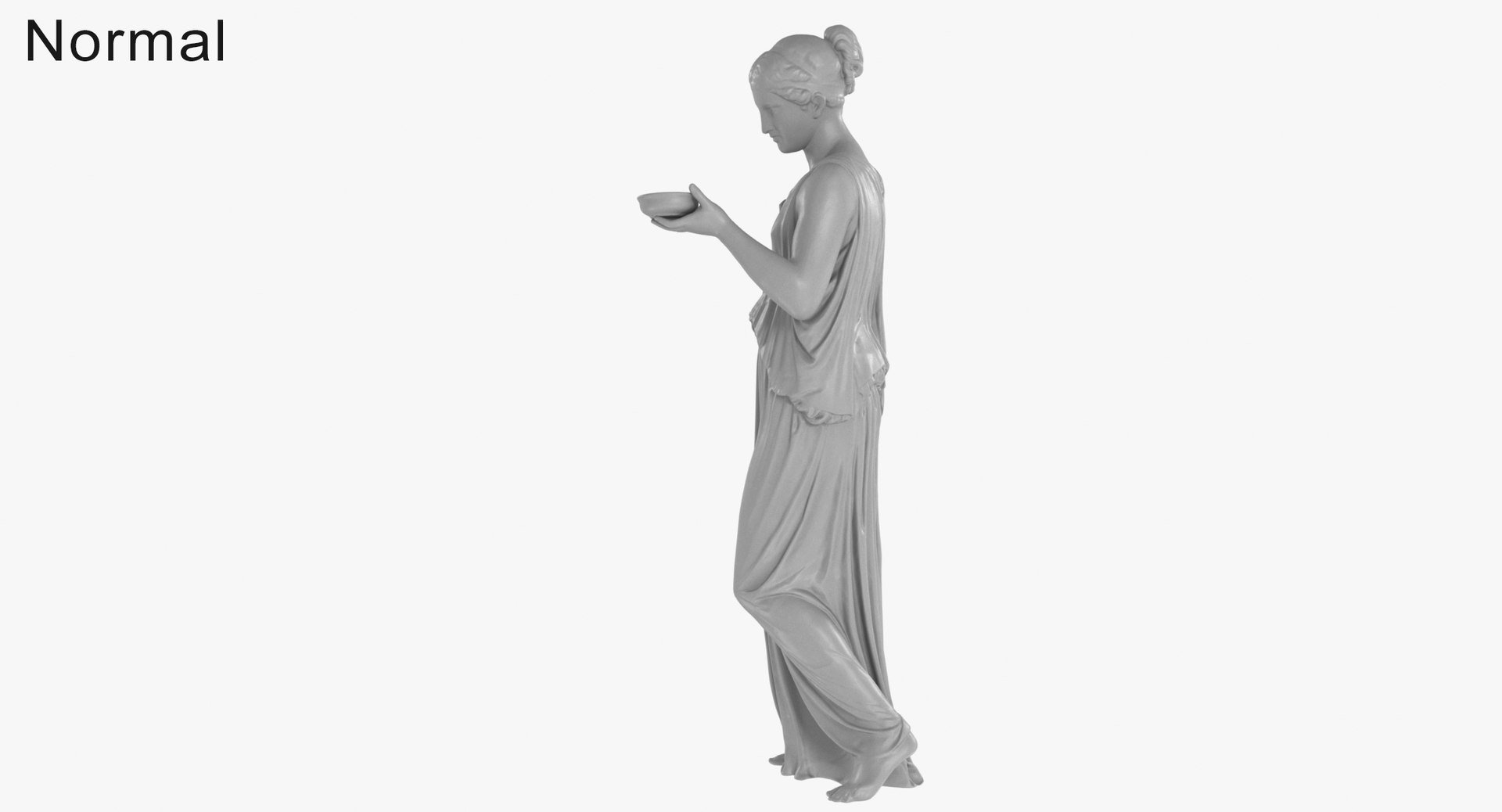 3D Model Goddess Of Youth Hebe Statue - TurboSquid 2089281