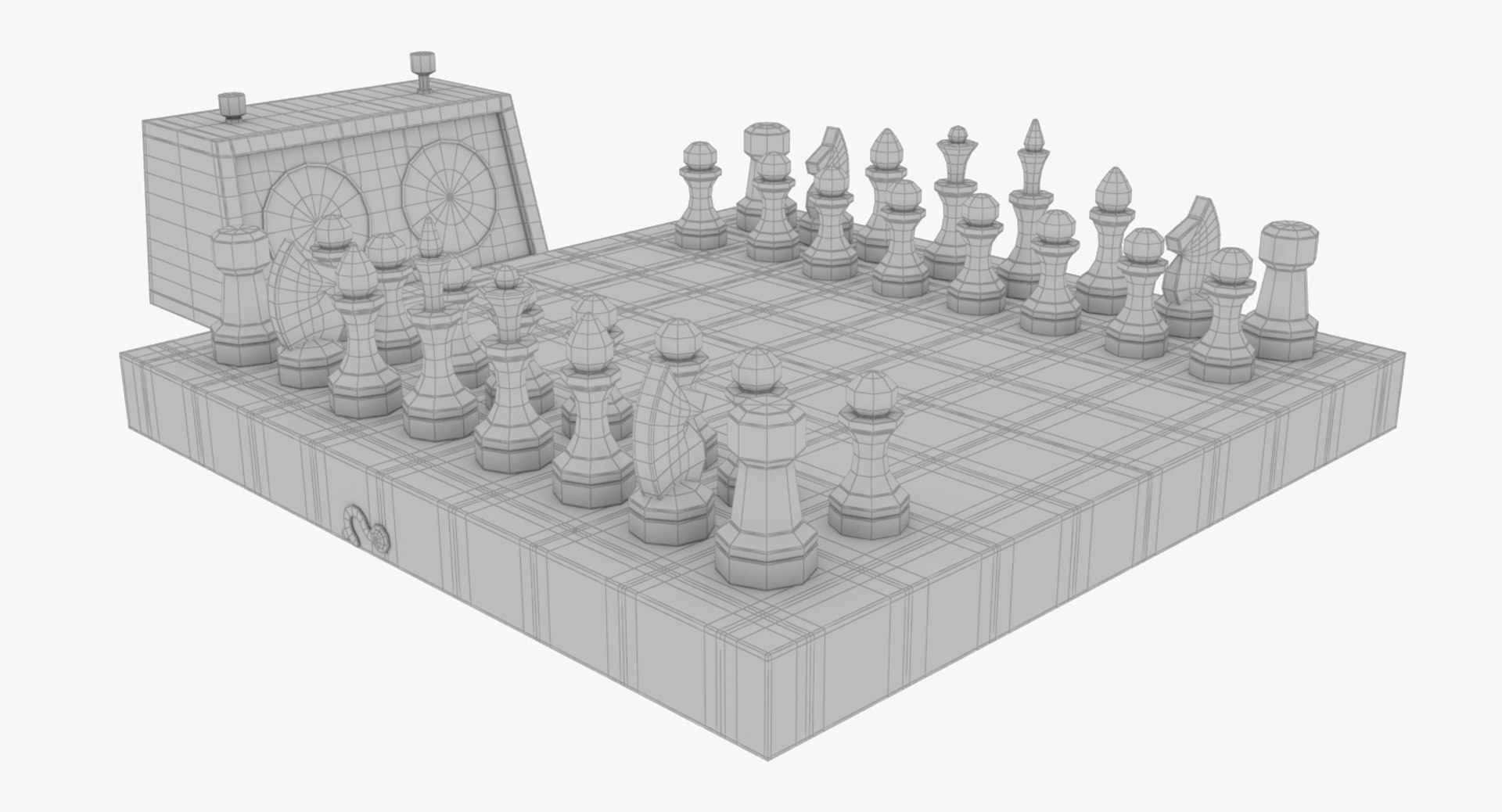 3D chess set chessboard model - TurboSquid 1252888
