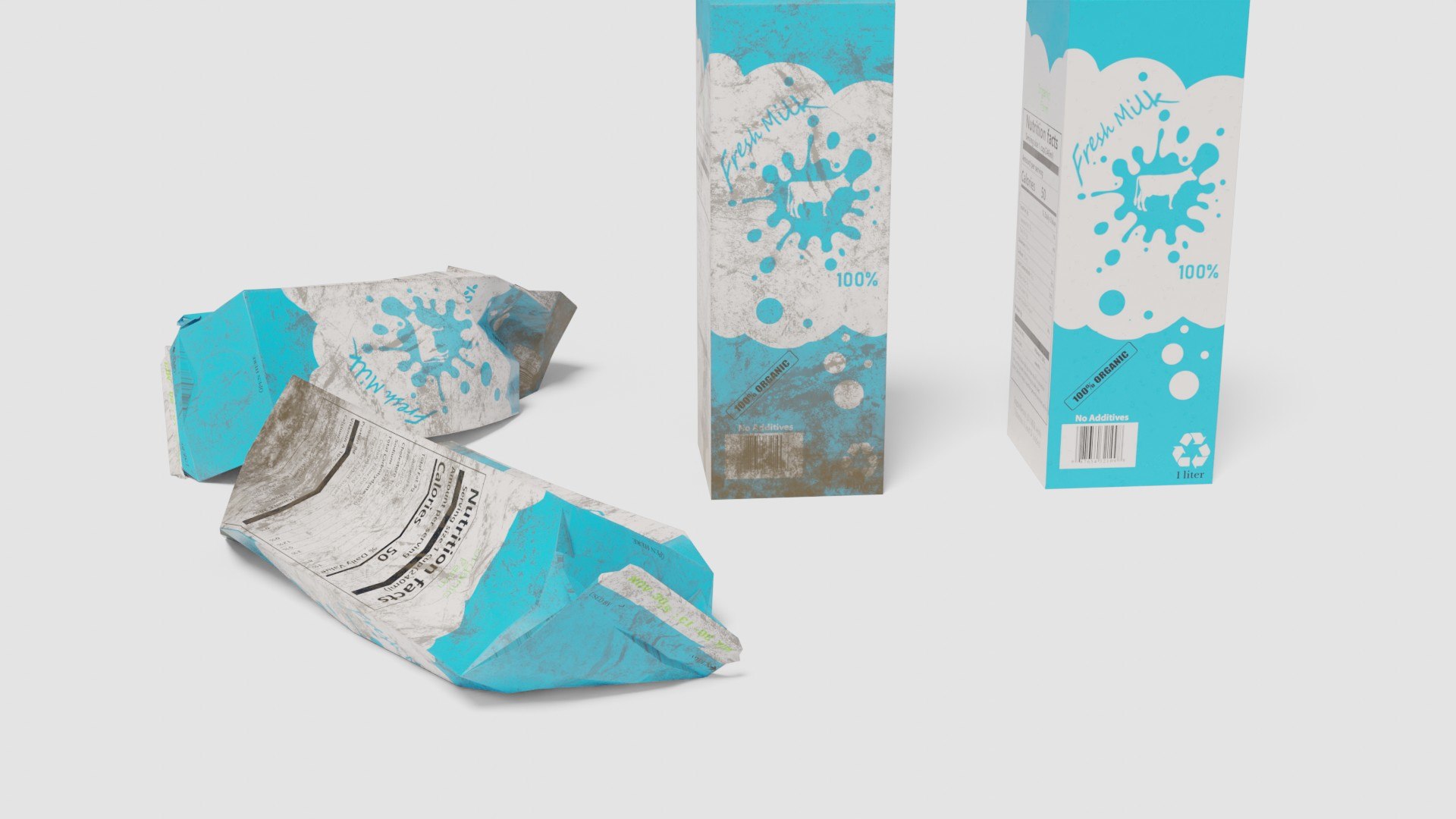 Milk- Carton With Pbr Textures 3D - TurboSquid 1871669