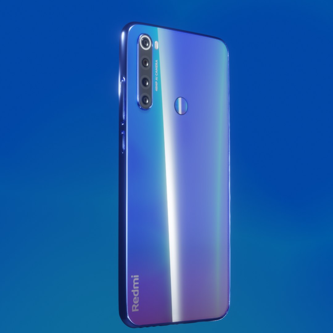 Redmi note 8 cellphone 3D model - TurboSquid 1663153