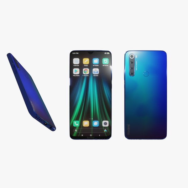 Redmi note 8 cellphone 3D model - TurboSquid 1663153