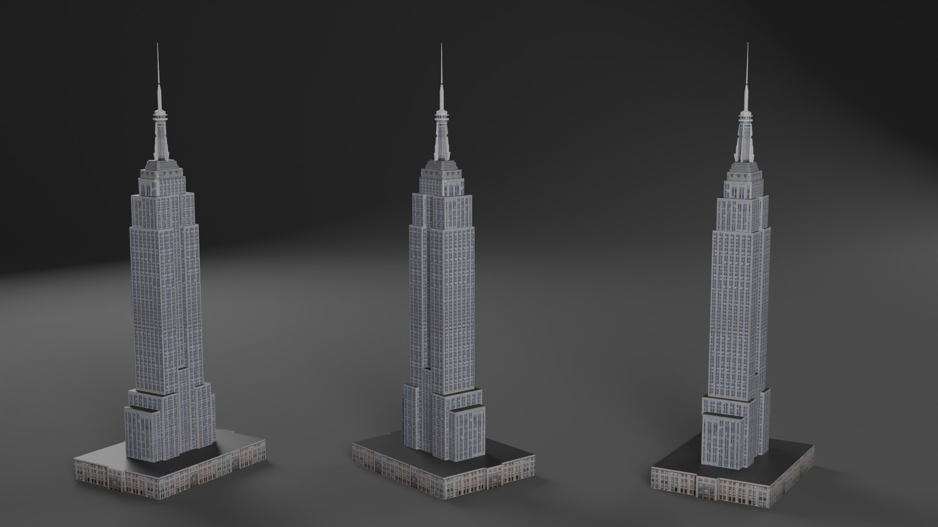 3D Empire State Building Low Poly 3D Model - TurboSquid 2339730
