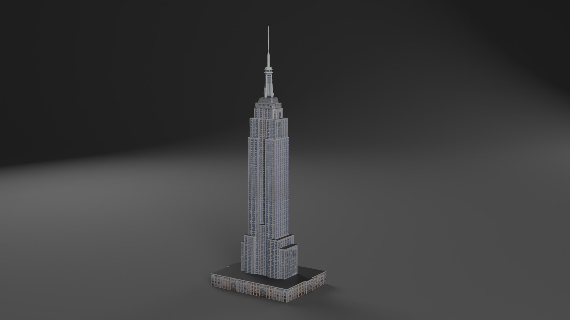 3D Empire State Building Low Poly 3D Model - TurboSquid 2339730